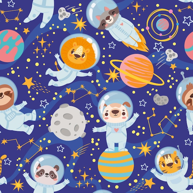 Adorable Cosmic Creatures Floating Through the Starry Universe | Jiffy ...