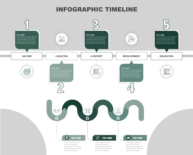 Detailed Infographic Timeline Showcasing Five Distinct Stages | Jiffy ...
