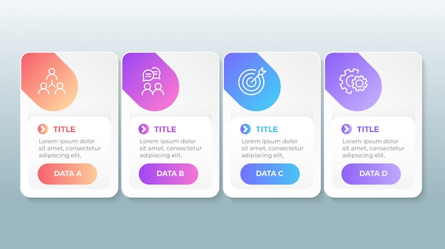 Vibrant Infographic Icons with Descriptive Titles | Jiffy Designs
