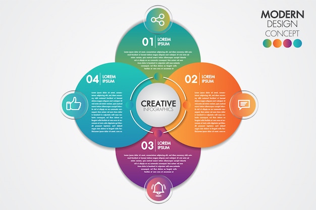 Vibrant Interconnected Shapes Showcasing Creative Concepts | Jiffy Designs