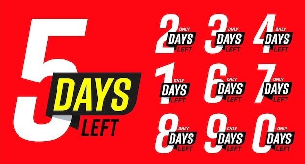 Vibrant Countdown Display with Bold Numeric Typography | Jiffy Designs