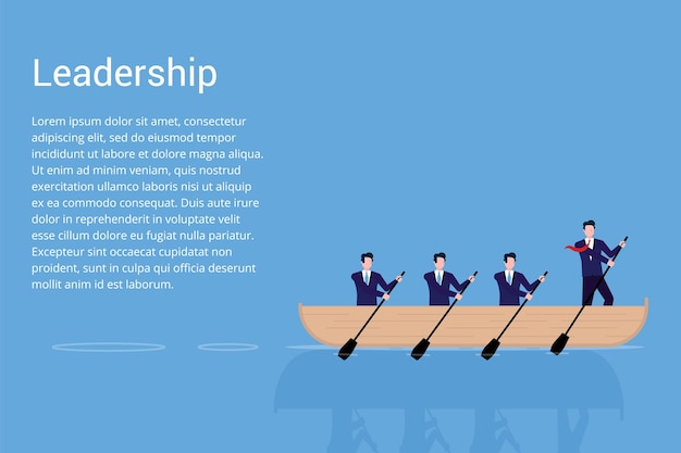 Determined Leaders Rowing Towards Success Together | Jiffy Designs