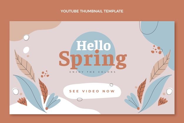 Spring-Themed YouTube Thumbnail with Floral and Text Elements | Jiffy ...