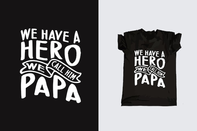 Heroic Tribute to a Beloved Father in Bold Typography | Jiffy Designs