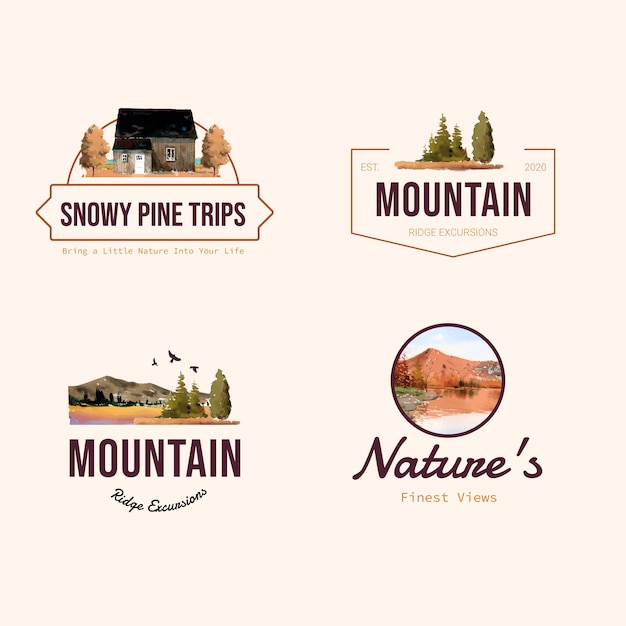 Captivating Collection of Mountain-Inspired Logos and Emblems | Jiffy ...