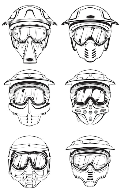 Rugged Motocross Helmets with Distinctive Goggles and Visors | Jiffy ...
