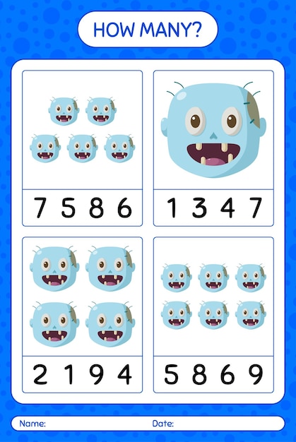 Counting Cute Monster Faces in Playful Illustration | Jiffy Designs