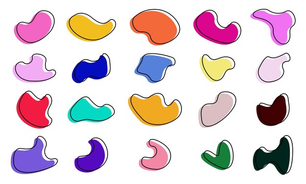 Vibrant Organic Shapes in Playful, Whimsical Color Palette | Jiffy Designs