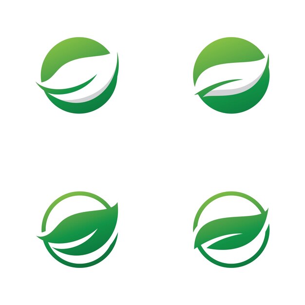 Vibrant Green Leaf Emblem Collection for Eco-Friendly Branding | Jiffy ...