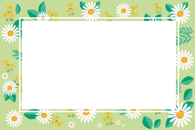 Delightful Daisy Floral Frame for Vibrant Designs | Jiffy Designs
