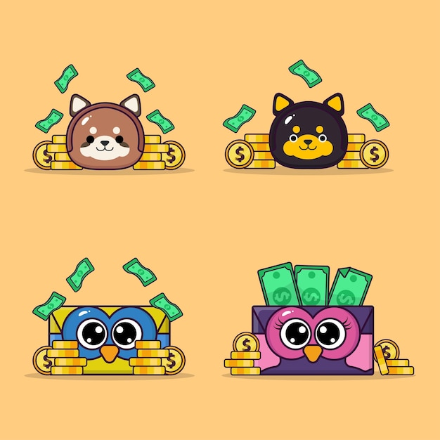 Adorable Kitty Companions and Their Wealth of Gold Coins | Jiffy Designs