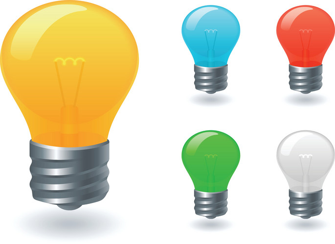 Set Of Light Bulb Icons | Jiffy Designs