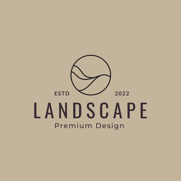 Elegant Landscape Design Logo with Minimalist Emblem | Jiffy Designs