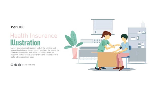 Vibrant Illustration of Health Insurance Services and Benefits | Jiffy ...