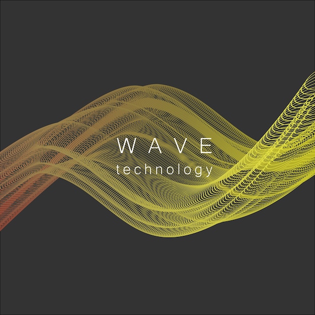 Abstract Wave Technology Logo with Dynamic Flowing Lines | Jiffy Designs