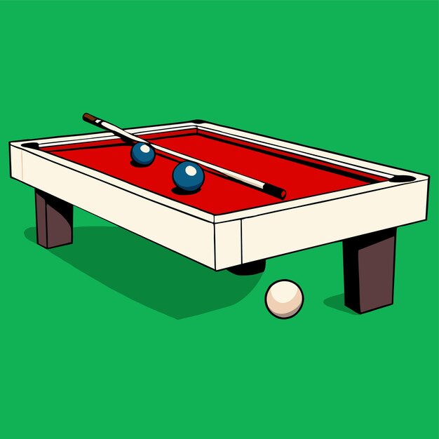 Vibrant Pool Table with Billiard Balls on Green Backdrop | Jiffy Designs