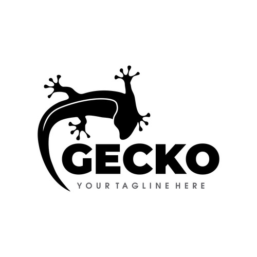 Logo Design Template For Gecko Logo Design Vector Illustration | Jiffy ...