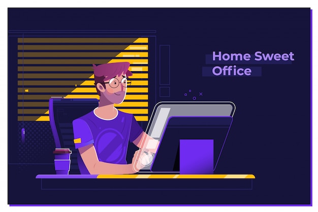 Cozy Workspace with Cartoon Character at Home Office | Jiffy Designs