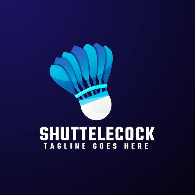 Vibrant Shuttlecock Emblem: Elevating Sports Branding | Jiffy Designs