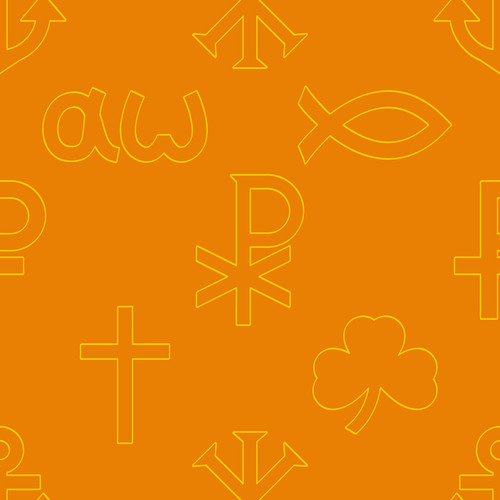 Seamless Pattern With Variants Of Christian Symbols For Your Project ...