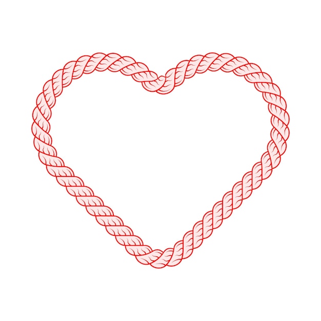 Captivating Heart-Shaped Rope Frame | Jiffy Designs