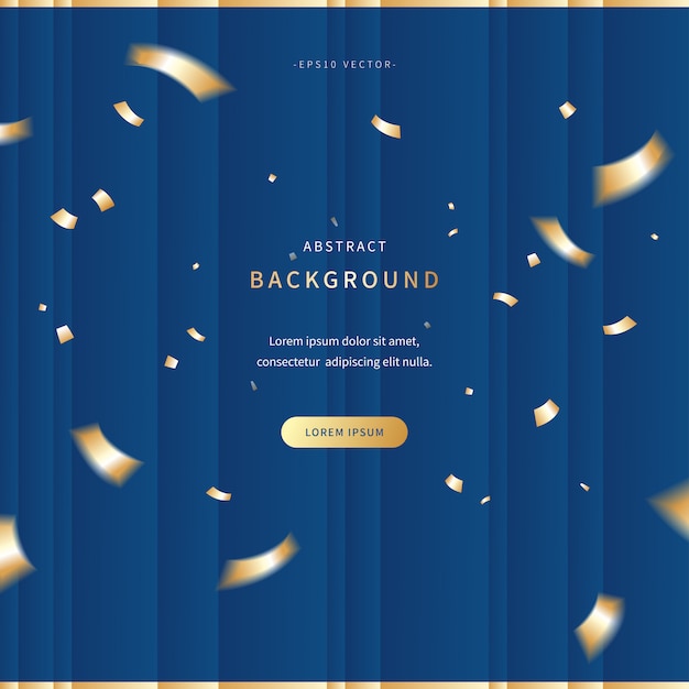 Dazzling Confetti Shower on Vibrant Blue Background | Jiffy Designs