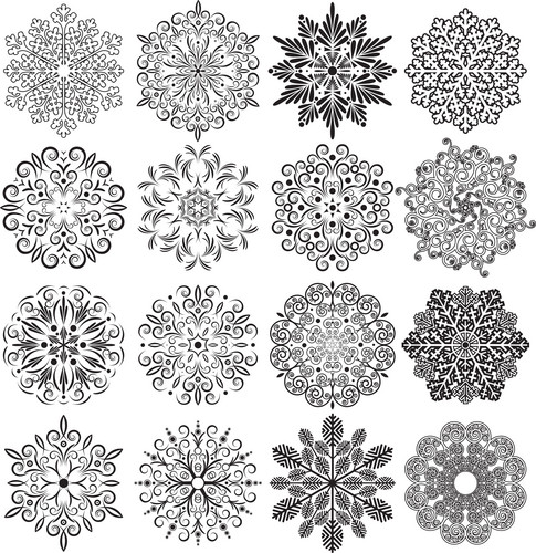 Vector Snowflakes Set | Jiffy Designs