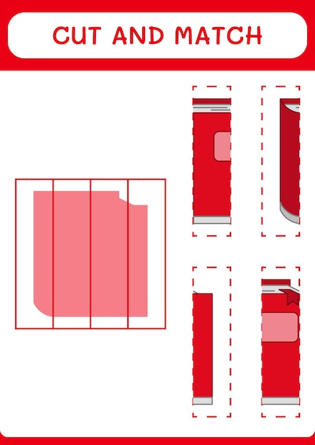 Vibrant Cut-and-Match Sticker Template in Red | Jiffy Designs