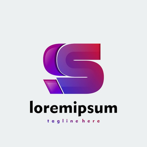 Vibrant Overlapping Gradient Lettering Logo Design | Jiffy Designs