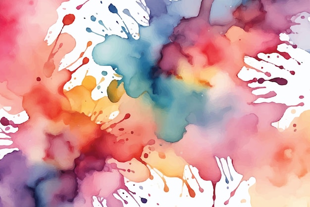 Vibrant Watercolor Splash of Radiant Hues | Jiffy Designs