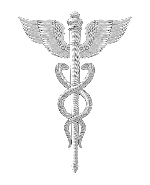 Winged Caduceus Symbol of Medicine and Healing | Jiffy Designs