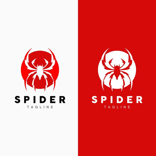 Striking Red Spider Logo Design with Minimalist Flair | Jiffy Designs