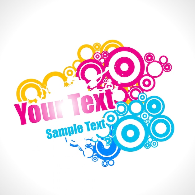 Vibrant Swirls with Customizable Text on White Background | Jiffy Designs