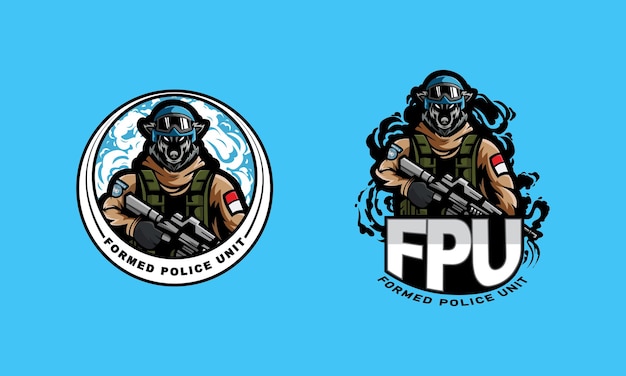Fearless Tactical Force: Armored Police Unit Emblem | Jiffy Designs
