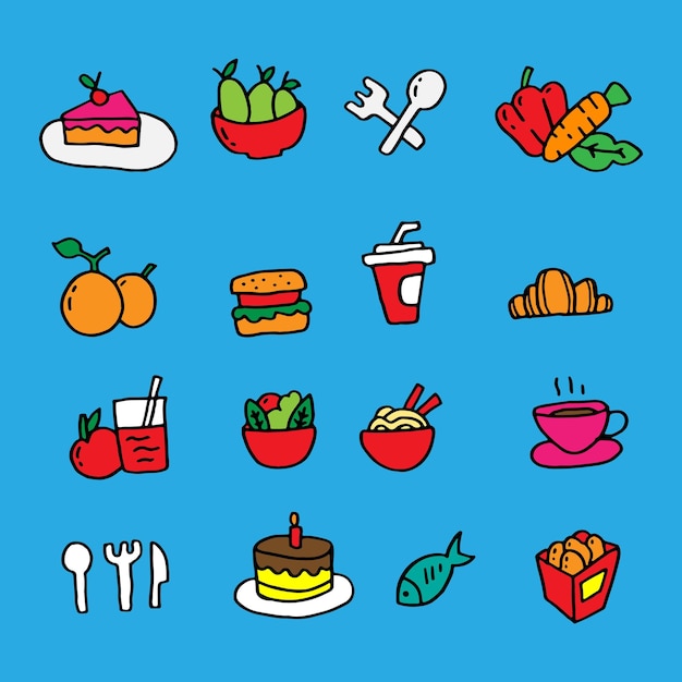 Vibrant Culinary Icons: A Delightful Feast for the Eyes | Jiffy Designs