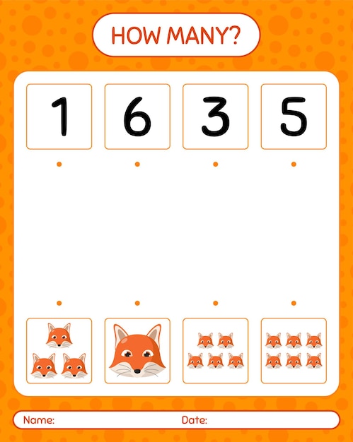 Vibrant Fox Counting Activity for Young Learners | Jiffy Designs