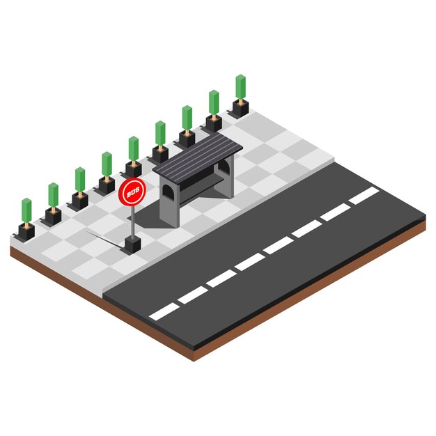 Isometric Illustration of Traffic Signals and Road Markings | Jiffy Designs