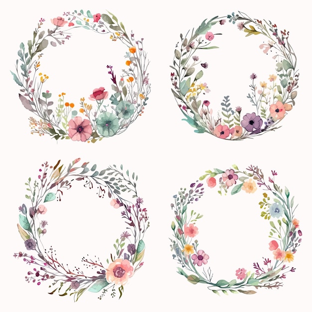 Delicate Floral Wreaths Collection with Vibrant Wildflowers | Jiffy Designs