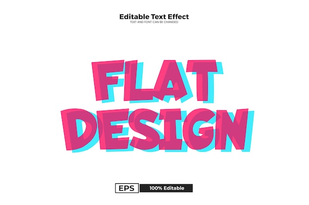 Bold and Vibrant Flat Text Design with 3D Effect | Jiffy Designs