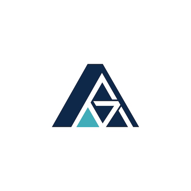 Geometric Monogram with Overlapping Triangular Shapes | Jiffy Designs