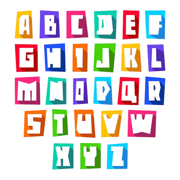 Vibrant Alphabet Blocks: Playful and Colorful Letters | Jiffy Designs