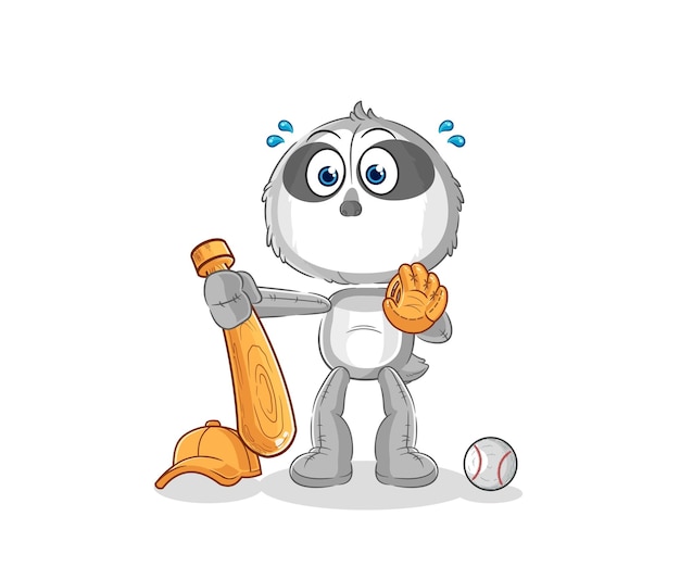 Adorable Robot Baseball Player Gripping Bat and Ball | Jiffy Designs