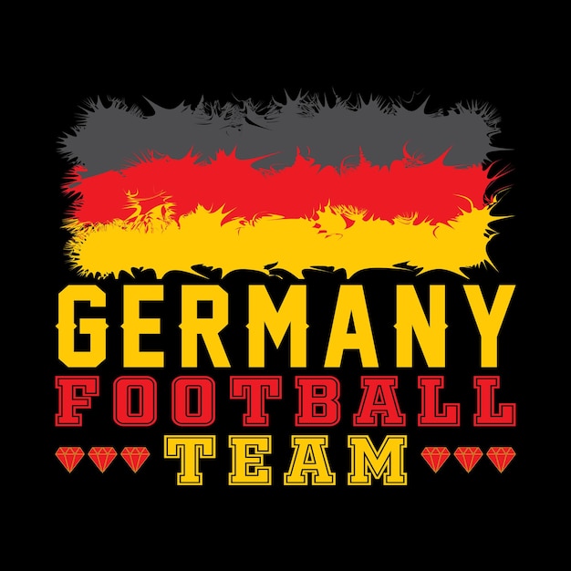 Vibrant German Football Team Banner with Grunge Texture | Jiffy Designs