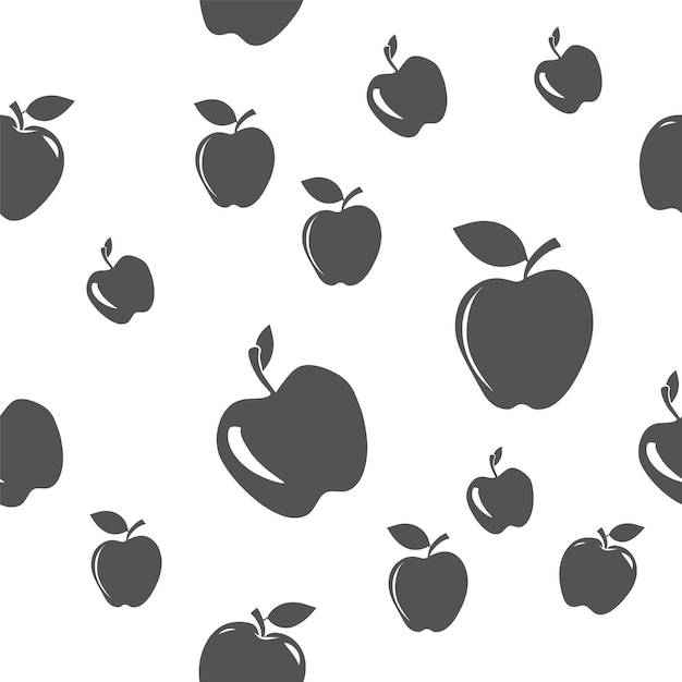 Abundance of Crisp, Juicy Apples in Monochrome Illustration | Jiffy Designs