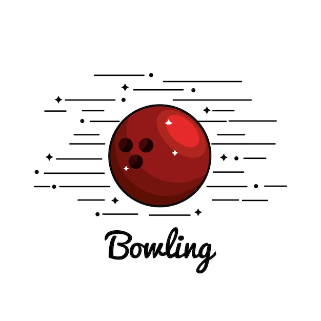 Striking Red Bowling Ball Amid Cosmic Backdrop | Jiffy Designs