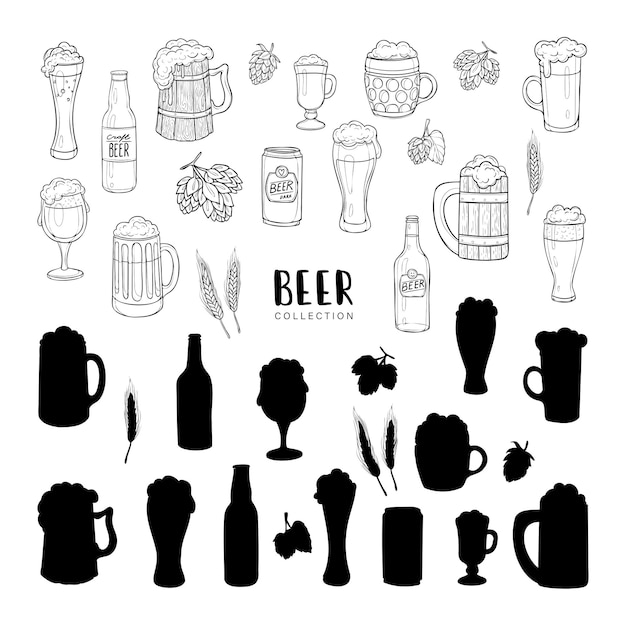 A Diverse Collection of Classic Beer-Themed Illustrations | Jiffy Designs