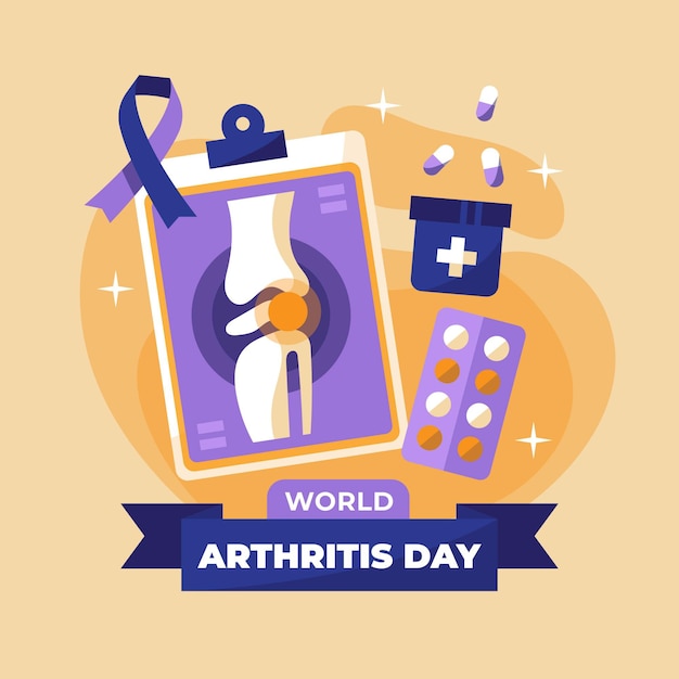 Raising Awareness for World Arthritis Day with Supportive Symbols ...
