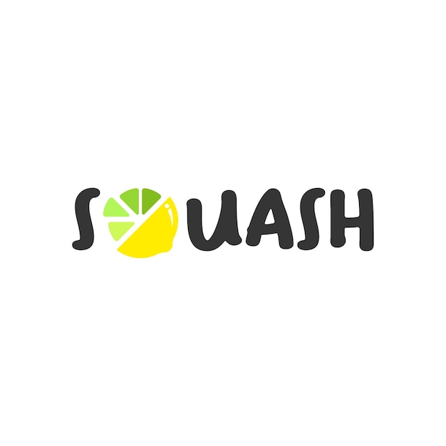 Vibrant Squash-Inspired Typographic Logo Design | Jiffy Designs
