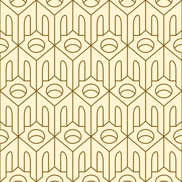 Elegant Geometric Pattern with Interlocking Shapes and Curves | Jiffy ...