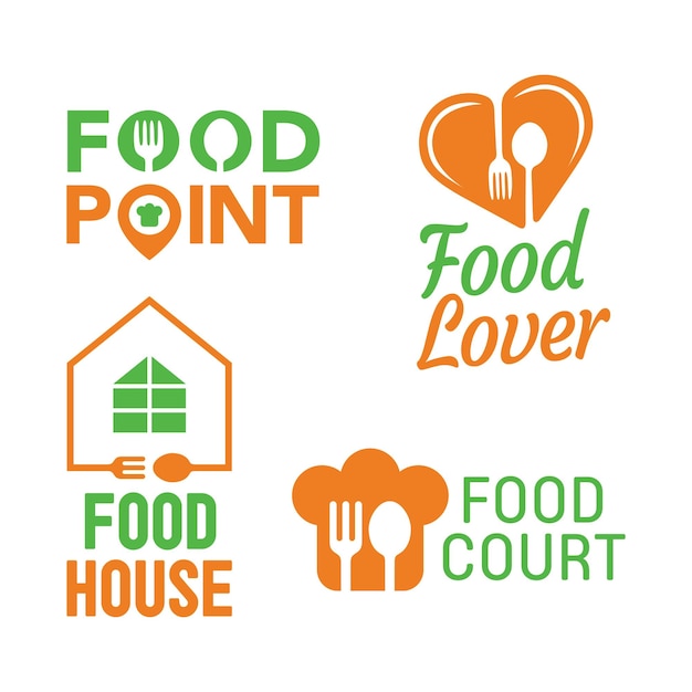 Vibrant Culinary Icons: Food-Inspired Symbols for Dining Experiences ...